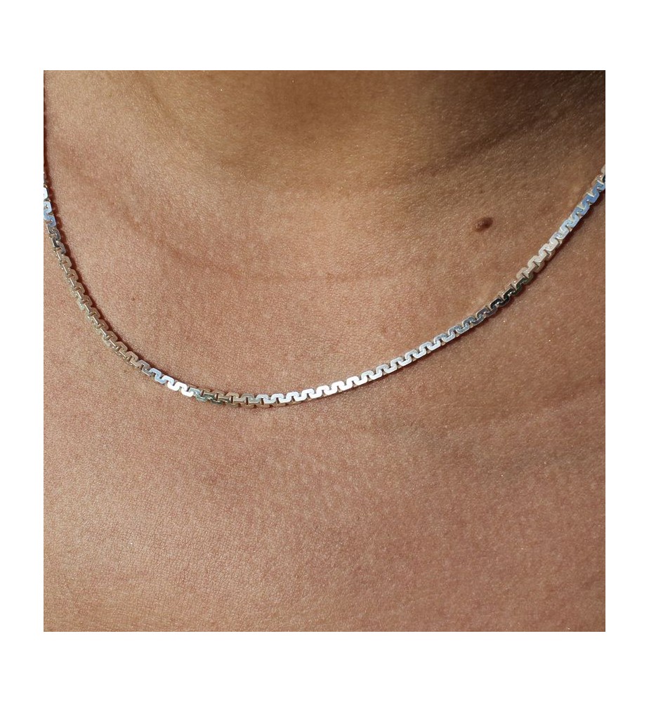 Chaîne en argent 925 pour femme, maille fantaisie